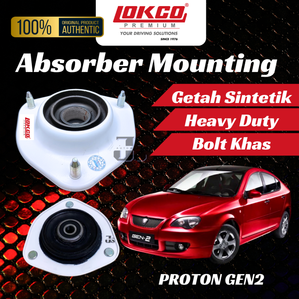 LOKCO Premium Heavy Duty Absorber Mounting- PROTON GEN2 Front/Depan ...