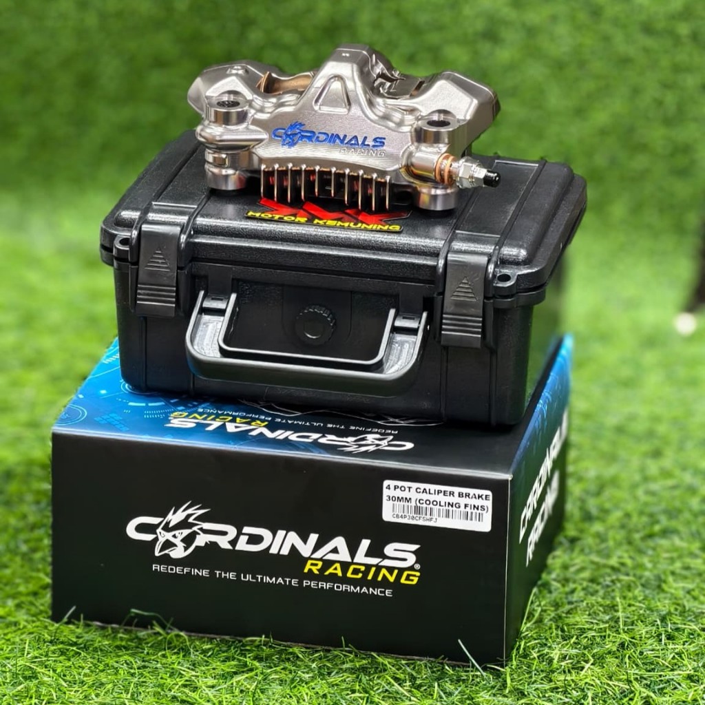 CARDINALS RACING GP4 RACING SPEC 4 POT 30MM COOL FINS BRAKE CALIPER ...