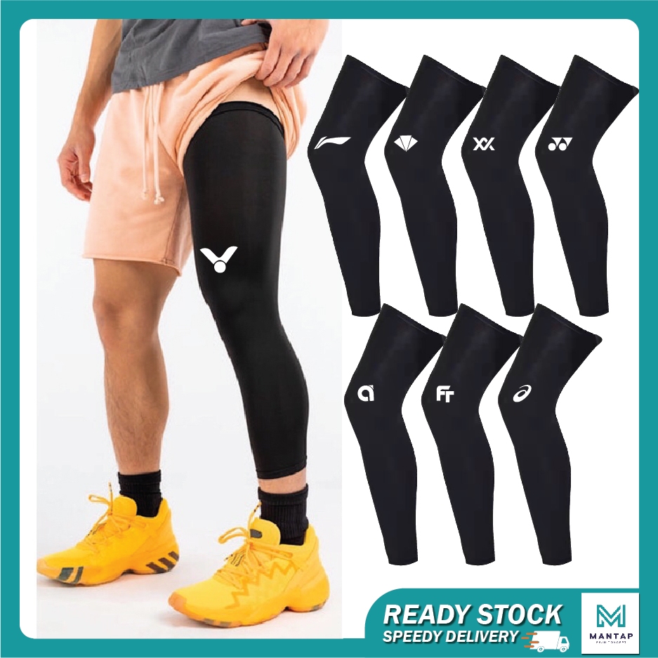 LEG SLEEVES BADMINTON small Compression GEAR Men Knee Pads Brace LENGAN ...