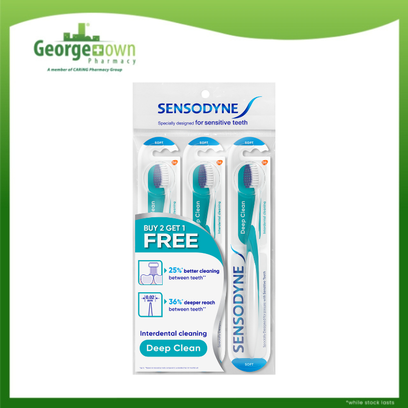 SENSODYNE DEEP CLEAN TOOTHBRUSH (B2F1) | Shopee Malaysia