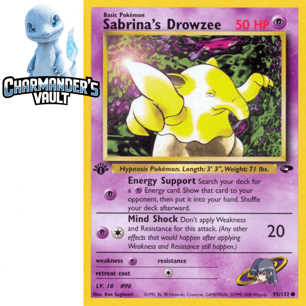 Sabrina's Drowzee #095/132 Gym Challenge Vintage 2000 Pokémon TCG | Shopee Malaysia