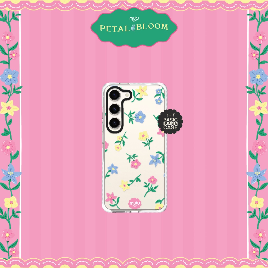 Vivid Floral - Petal and Bloom by Mutu Case (Powered by Basic Bumper) Compatible with SAMSUNG ...