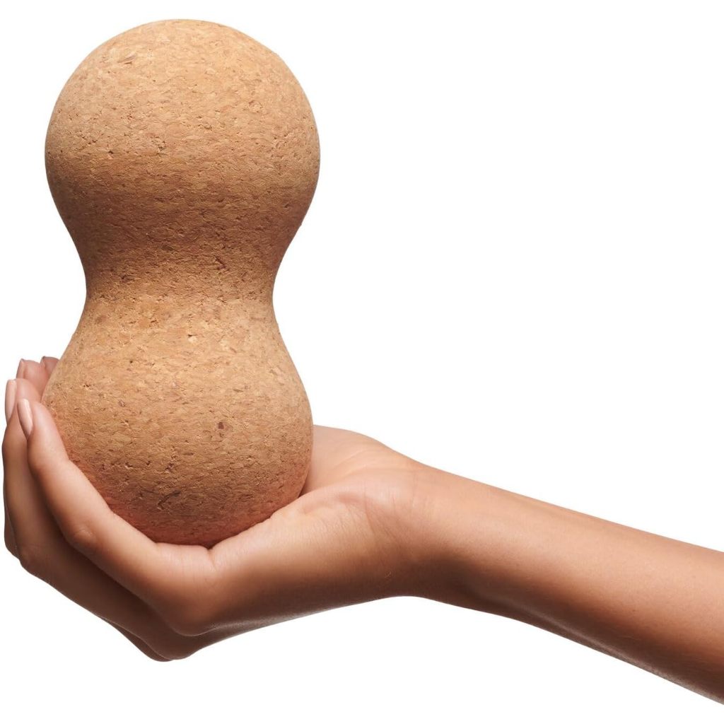 Peanut Massage Ball Double Lacrosse Cork Wood Shape Massager Mobility Physical Deep Tissue ...