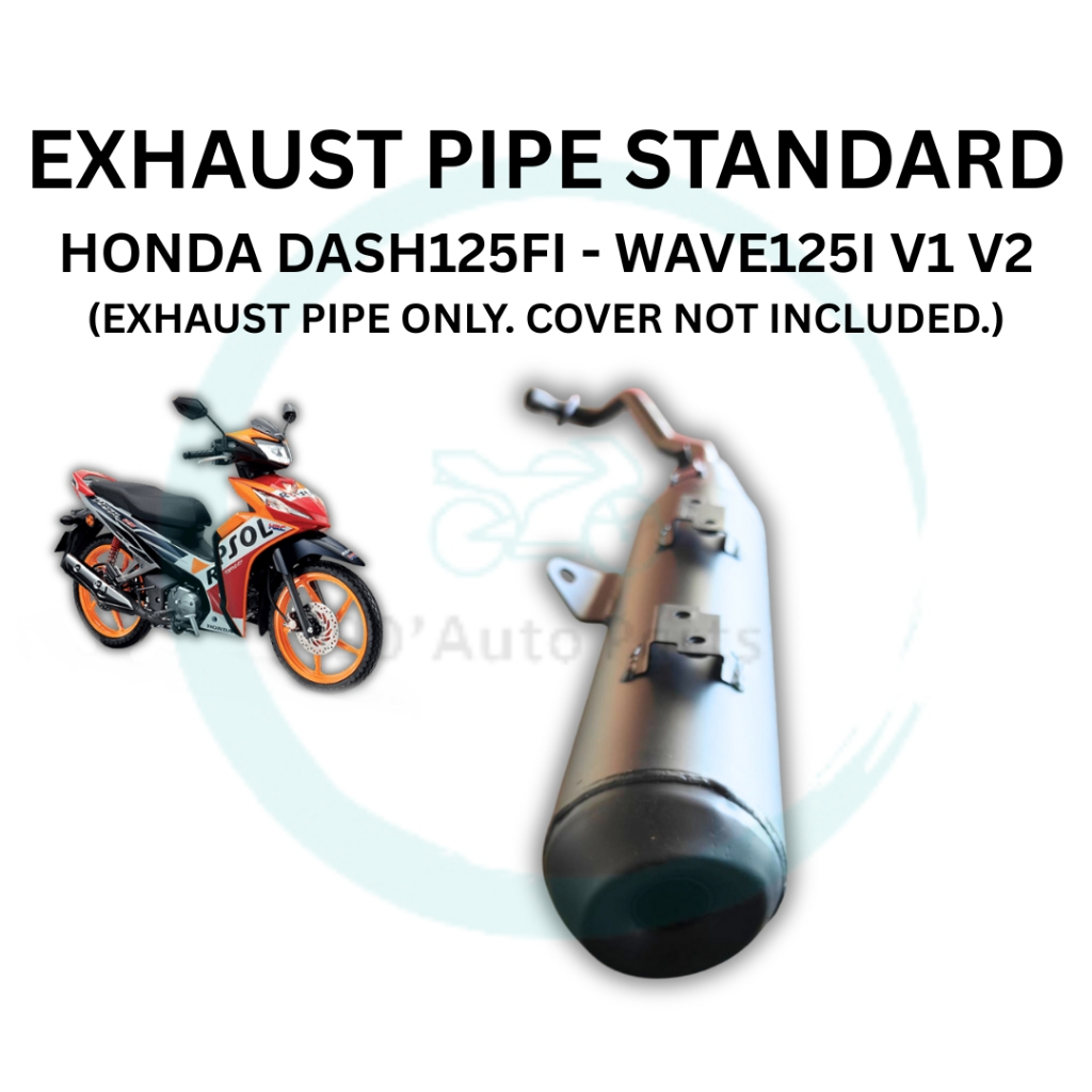 EJM EXHAUST PIPE STANDARD EKZOS PAIP HONDA DASH 125FI DASH 125 FI WAVE ...