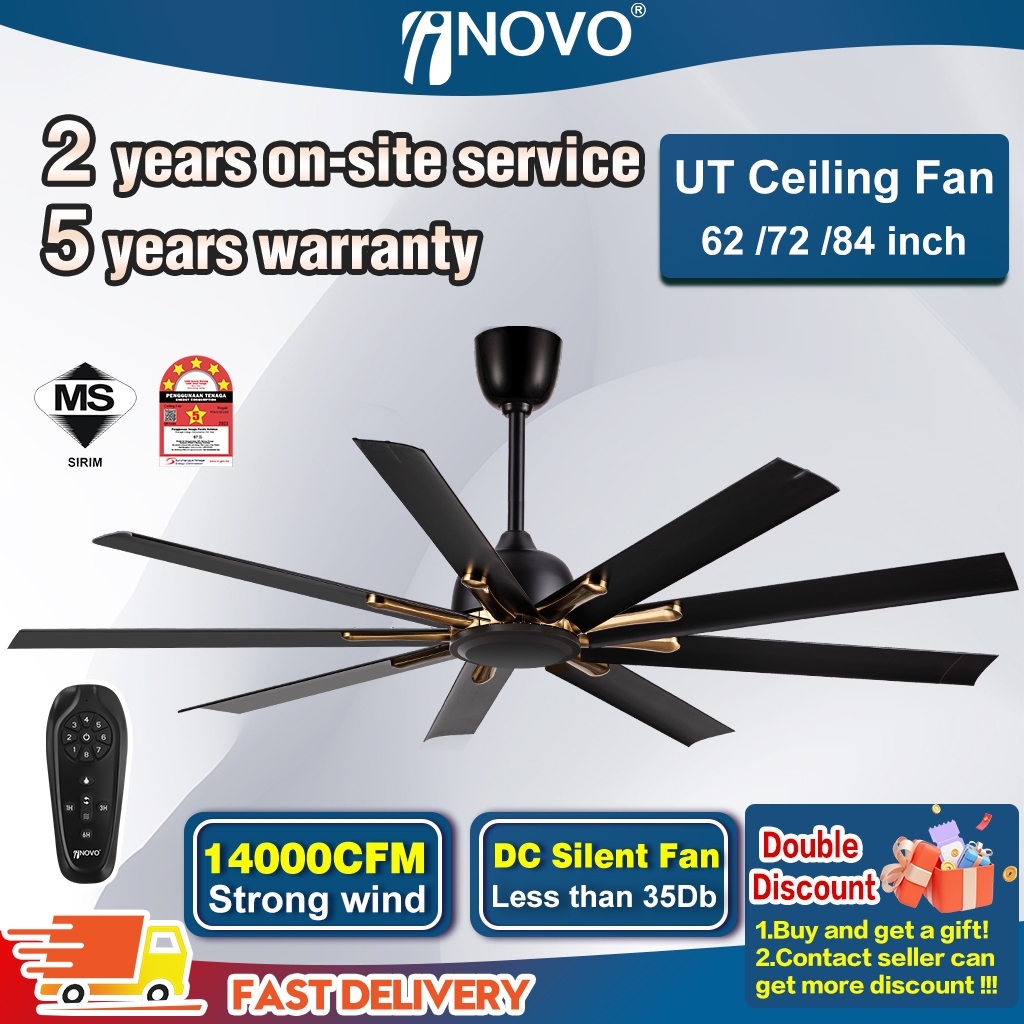 REGAIR/INOVO UT 62/72/84 DC Ceiling Fan Remote Control Aluminium Blade ...