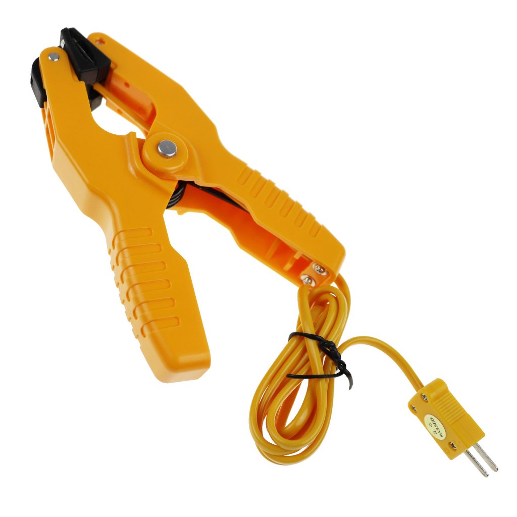 K Type Temperature Clamp HVAC Thermocouple Probe Temperature Sensor ...