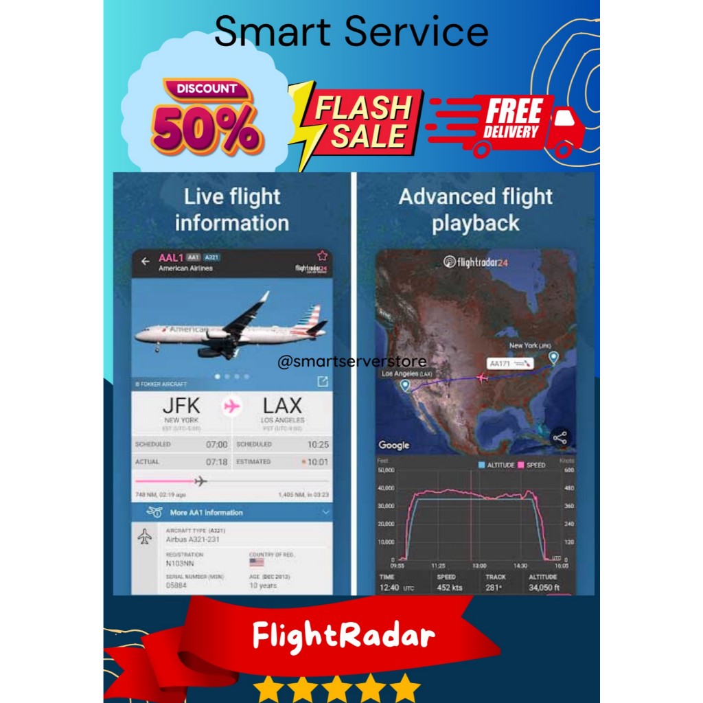 Flight Radar Pro – Live Flight Tracker (Android App) 🛰️🌍 | Shopee Malaysia