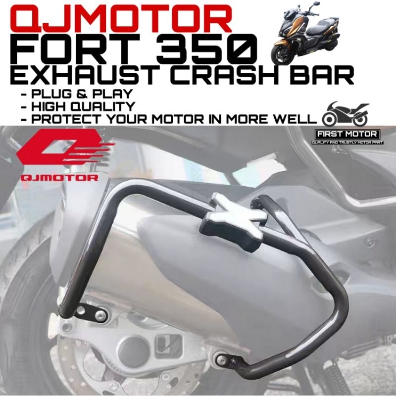 EXHAUST CRASH BAR QJMOTOR FORT350 FORT 350 EXHAUST CRASH BAR ...