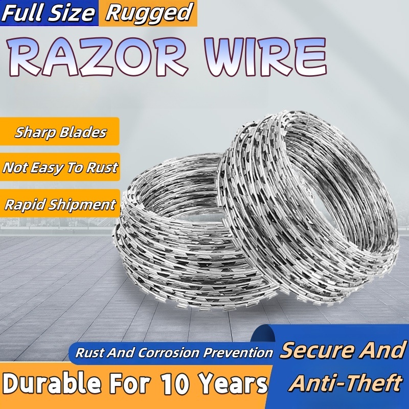 Razor Barbed Wire/Hot Razor /Barbed Wire/Lurus Barbed Wire/Kawat Dawai ...