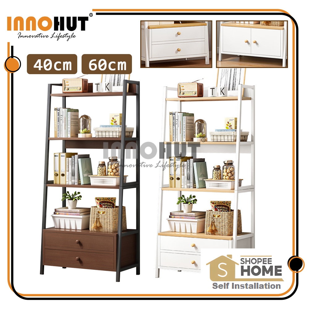 Innohut Wooden Multi-Functional Rack Door And Drawer Cabinet Rak Kayu ...