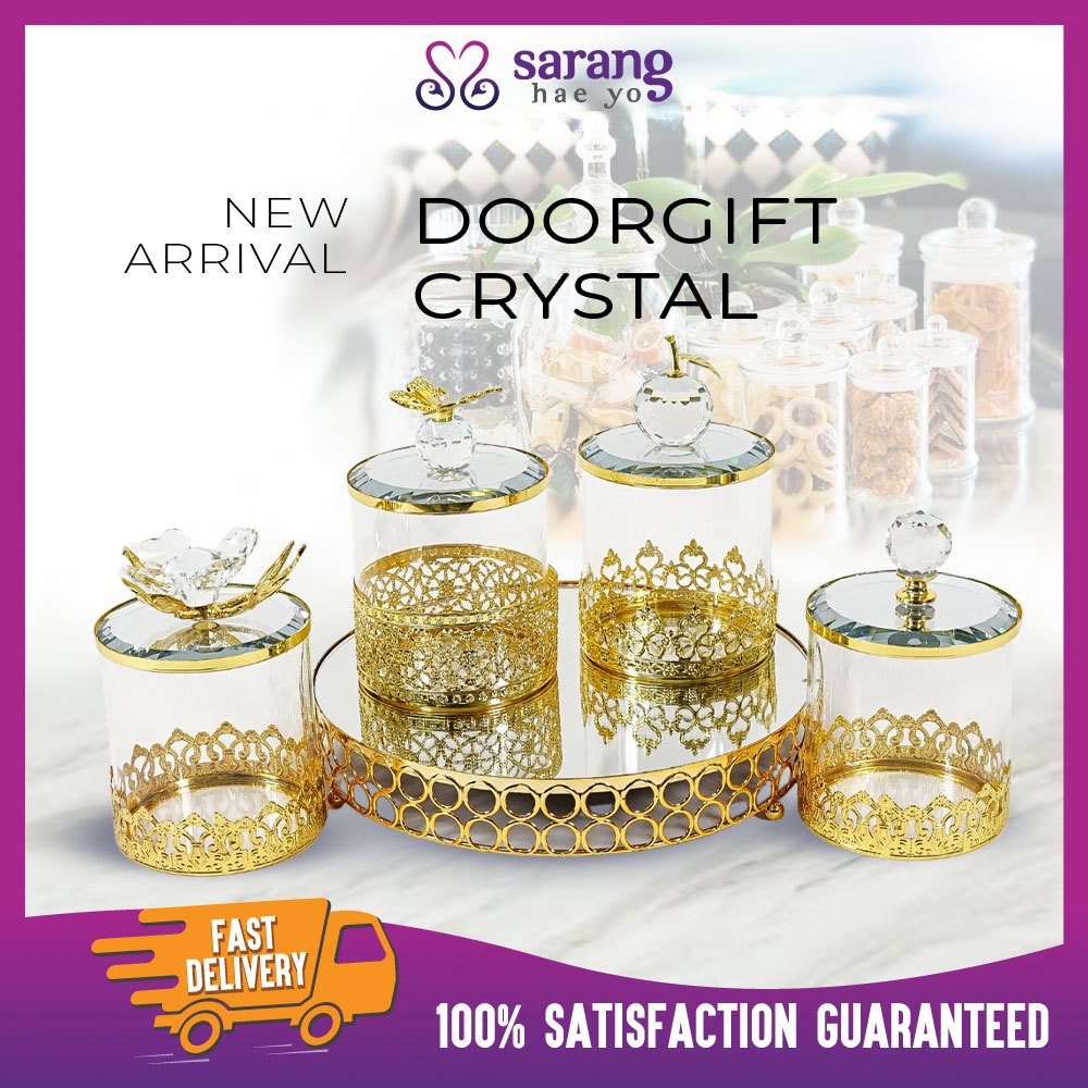 Kristal Doorgift Vip Home Decoration Crystal Glass Bekas Rampai Bekas ...