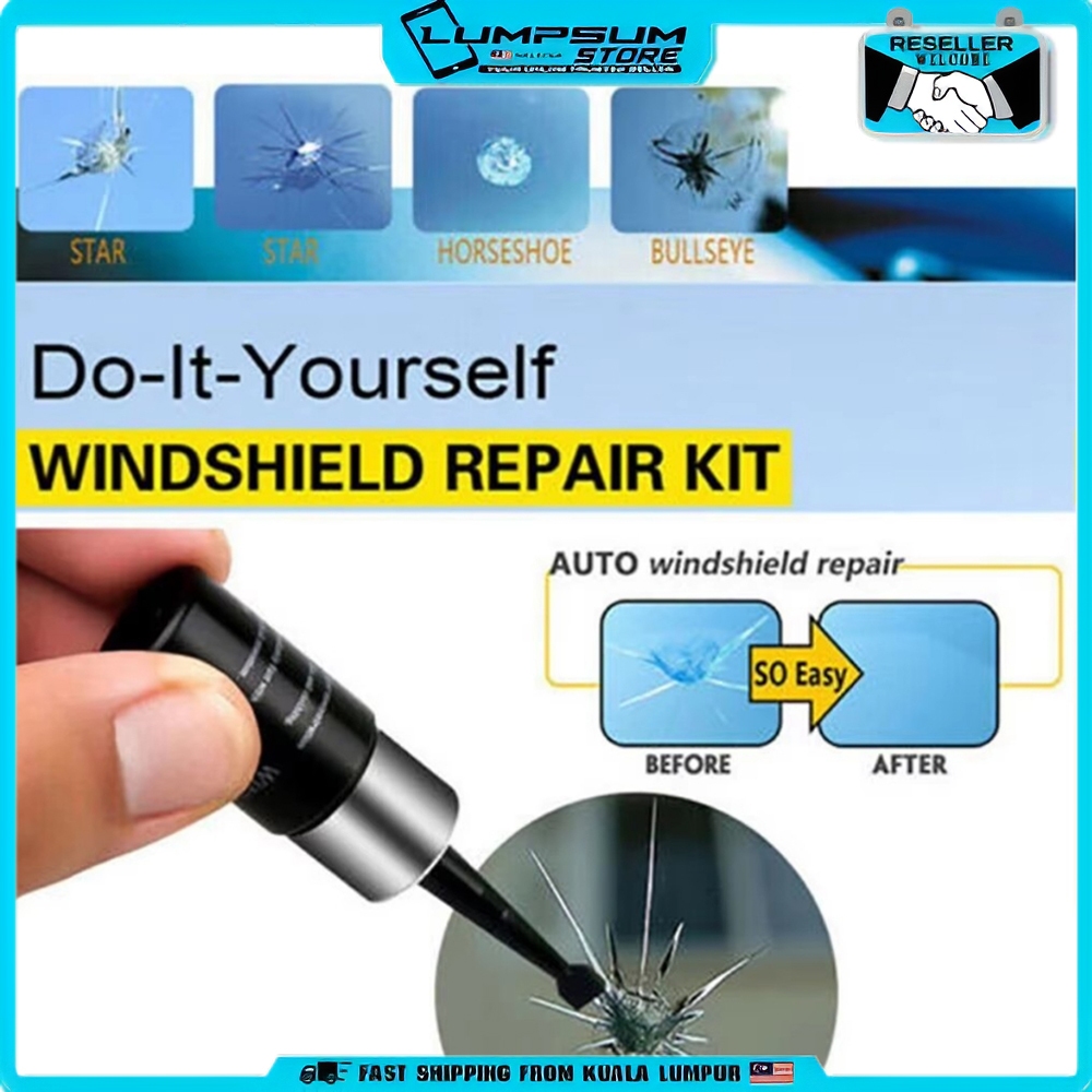 Glass Repair/Gam Cermin Kereta/Windshield repair kit/Car | Shopee Malaysia