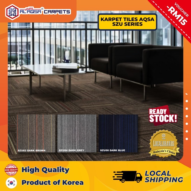 Aqsa Karpet Tiles Petak Murah SZU Stream Tebal 5-6mm Carpet Tiles ...