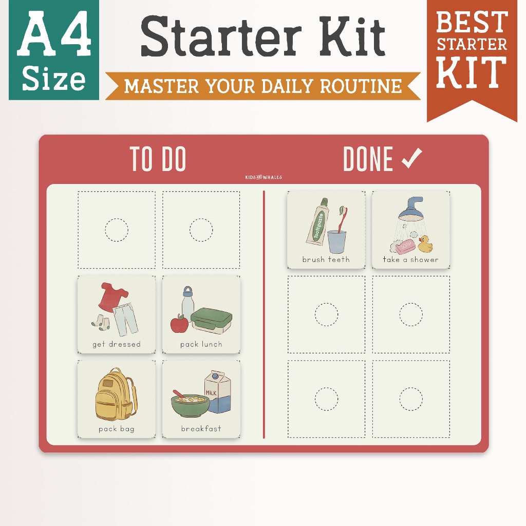 Bramble – Essential Routine Pack + To-Do Visual Board for Kids – Daily ...