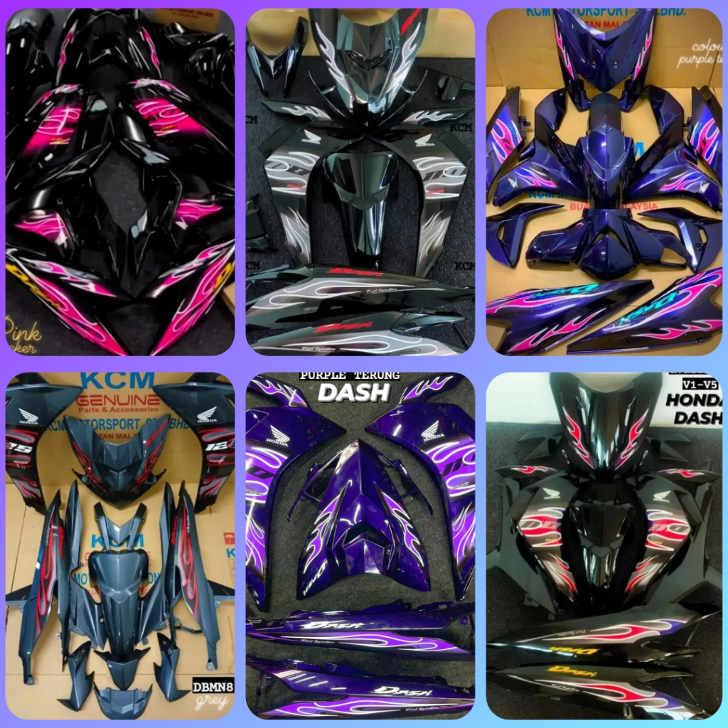 COVER SET MOTOR HONDA DASH 110/125 (V1/V2/V3/V4/V5) API DESIGN | Shopee ...