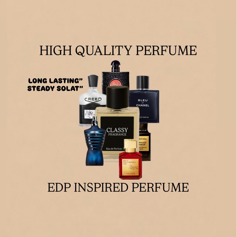 Classy Fragrance EDP Perfume Inspired - High Quality Perfume | Shopee ...