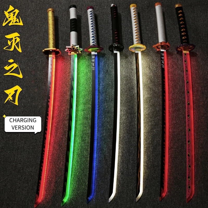 Japanese Anime Demon Slayer USB Charging Sword 104CM Wooden ...