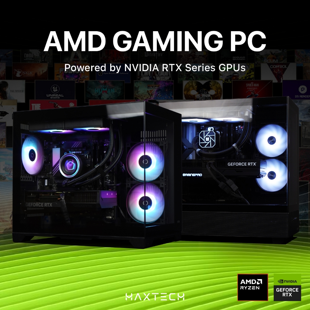 [ AMD Ryzen PC ] HAXTECH AMD Gaming PC Package with latest NVIDIA ...
