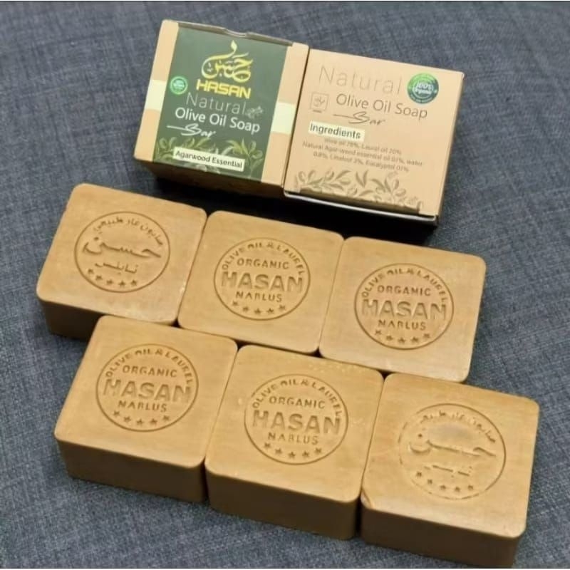 Sabun Aleppo Hassan Original Palestine – 76% Zaitun, 20% Laurel, Gaharu & Eucalyptus | Shopee ...