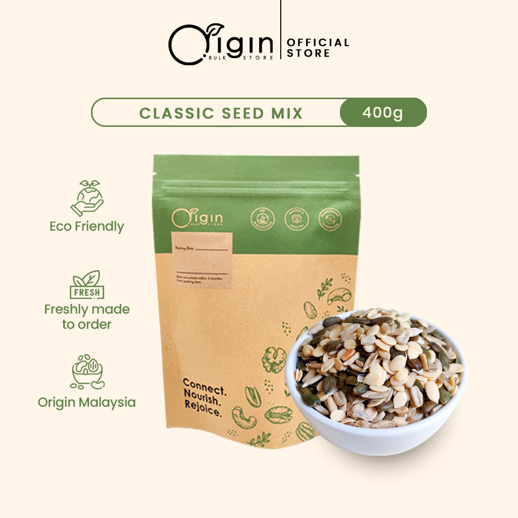 Origin Bulk Store Organic Series - Classic Seed Mix 400g Big Pack Halal ...