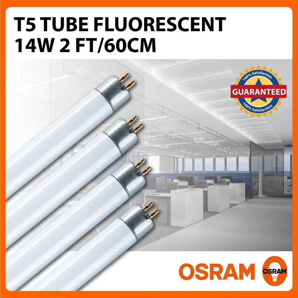 Osram HE T5 14W 830/840/865 2 Feet Fluorescent Tube X 20 pcs | Shopee Malaysia