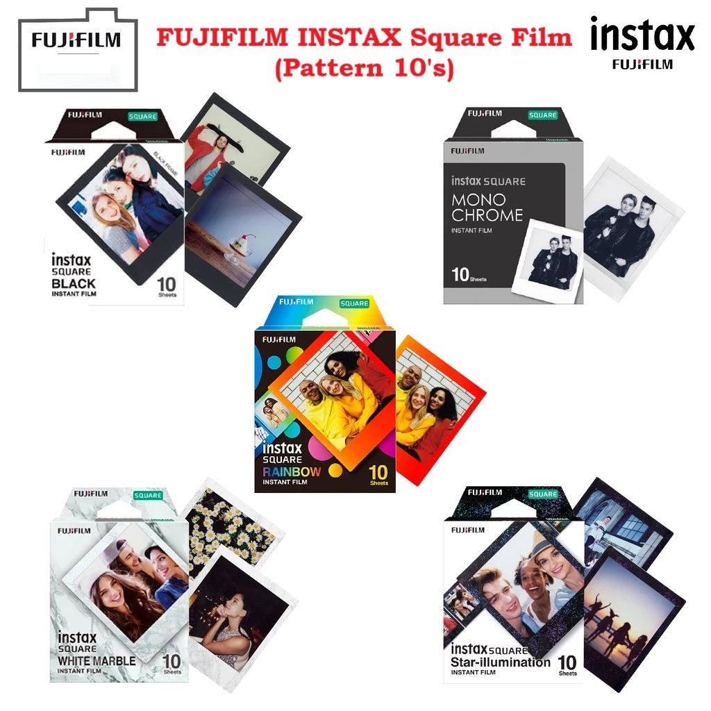 FUJIFILM Instax Square Film (Pattern 10's) | Shopee Malaysia