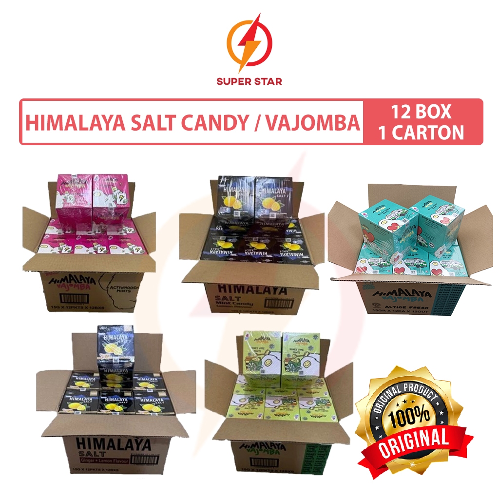 Himalaya Salt Sports Candy Vajomba 15g x 12 Packets x 12 Box (1 Carton ...