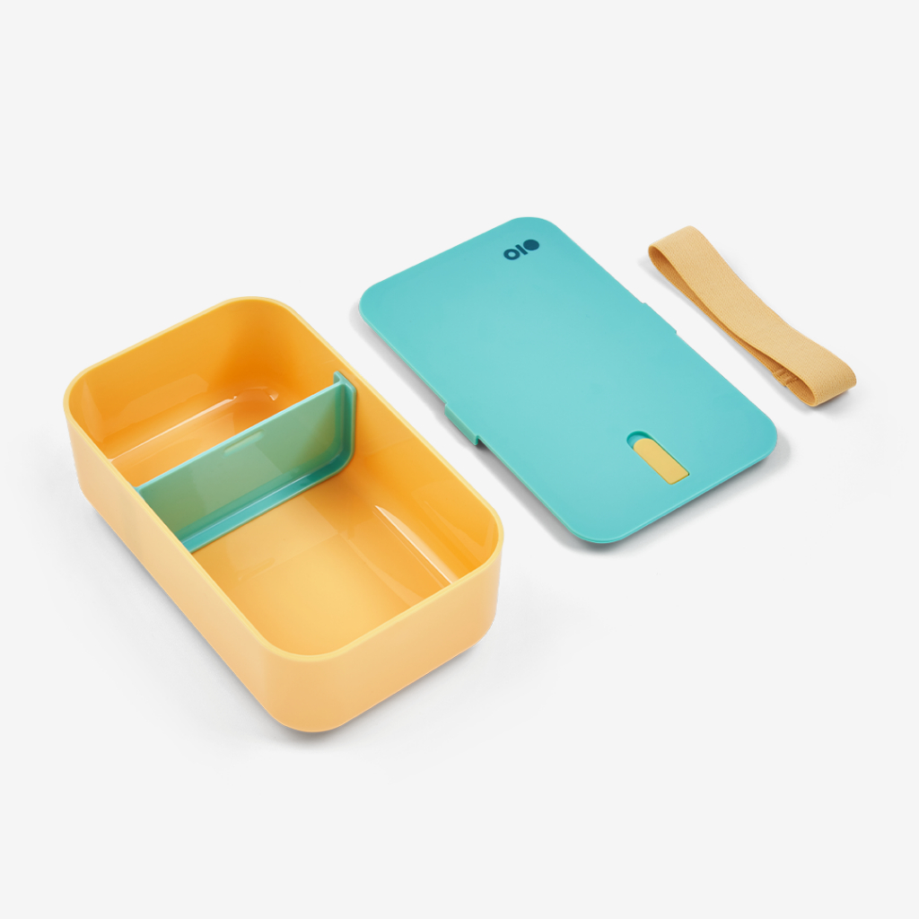 OiYO by MONTIGO Lunch Box (Lemon) 1000ml, Adjustable For Lunch / Snack ...