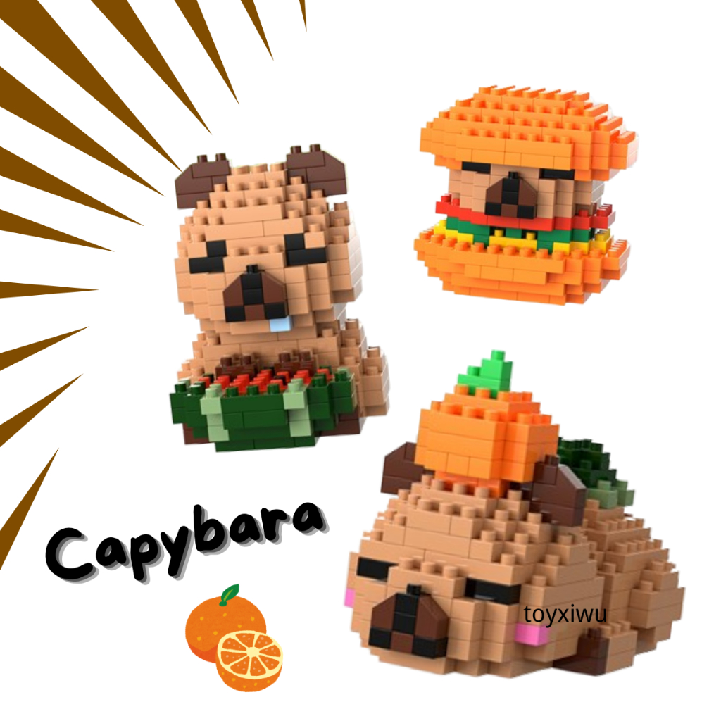 Capybara mini building block brick toy | Shopee Malaysia