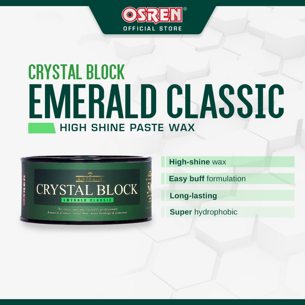 OSREN Crystal Block Emerald Classic - Automotive Paste Wax 220g ...