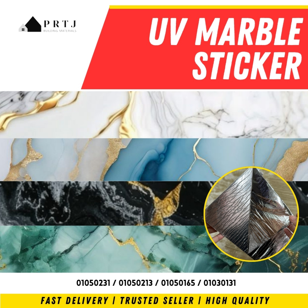 120cm x 300cm FLEXI MARBLE SHEET WALLPAPER STICKER IMITATION CERAMIC 4 ...