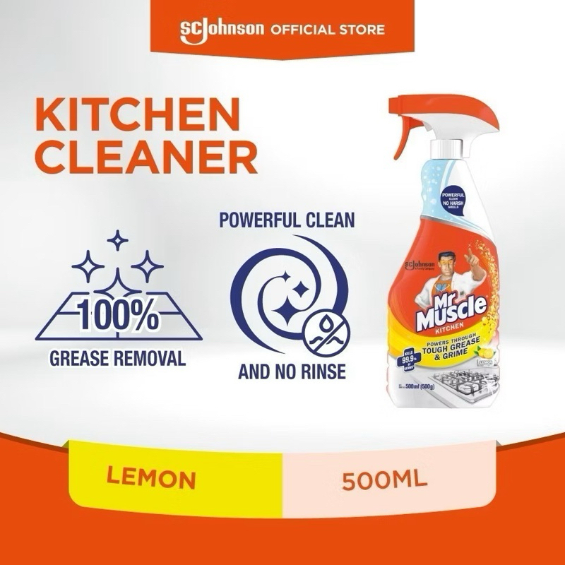 Mr. Muscle 5-In-1 Kitchen Cleaner (500ml) | Shopee Malaysia