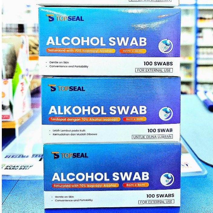 TOPSEAL ALCOHOL SWAB 100PCS | Shopee Malaysia