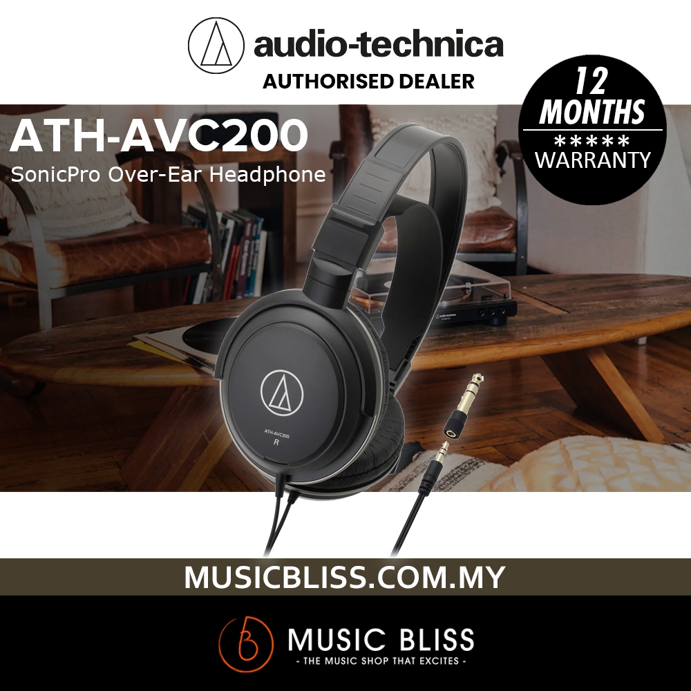 Audio Technica ATH-AVC200 SonicPro Over-Ear Headphone (Audio-Technica ATH AVC200) | Shopee Malaysia