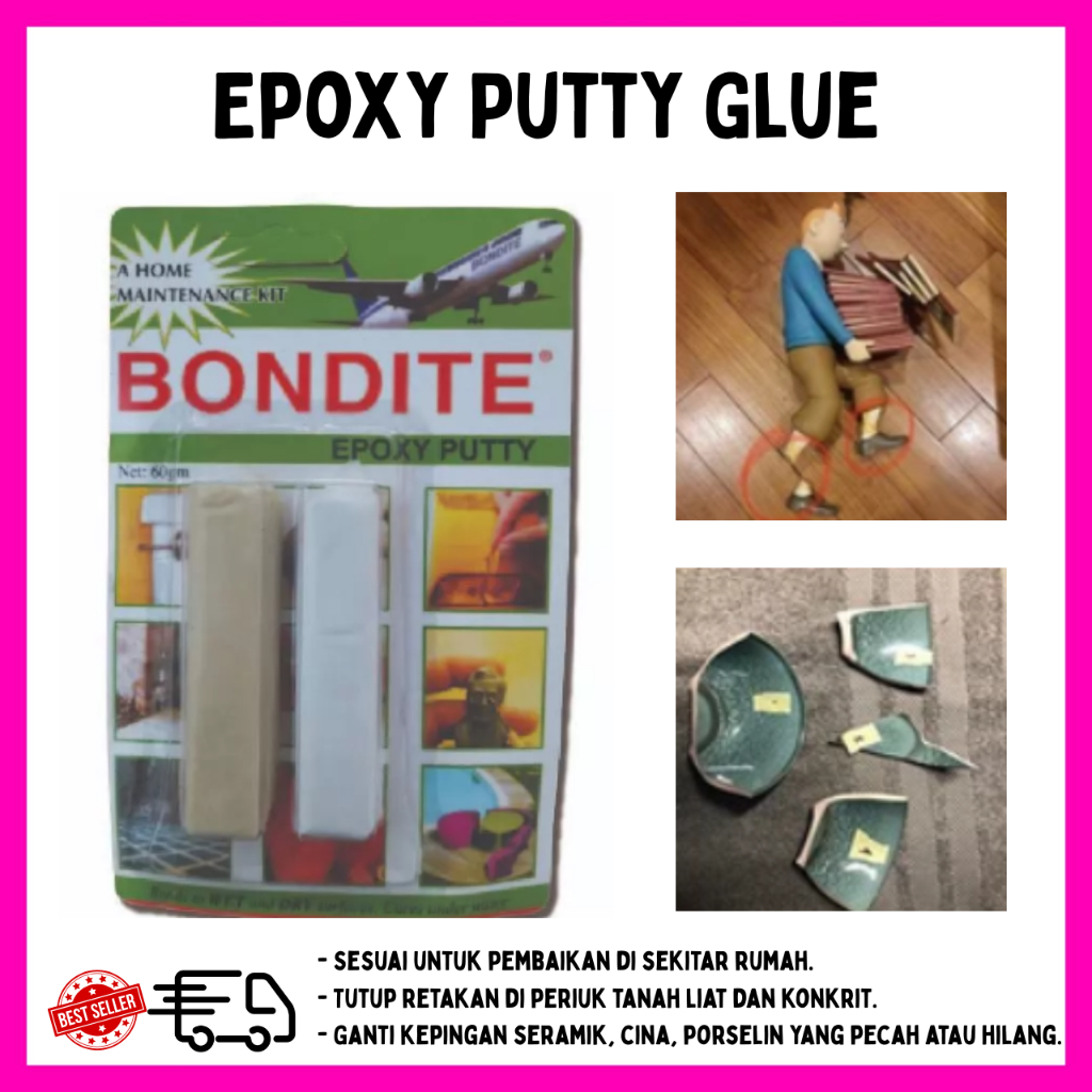 Bondite Epoxy Putty GAM Glue (60gm) | Your Ideal Home Maintenance Kit ...