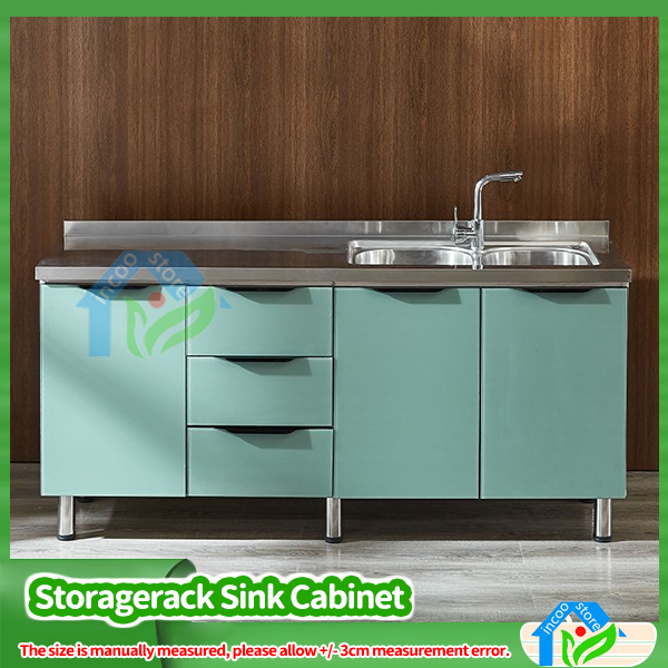 Stainless Steel Stove Kitchen Cabinet Integrated Combination Cabinet ...