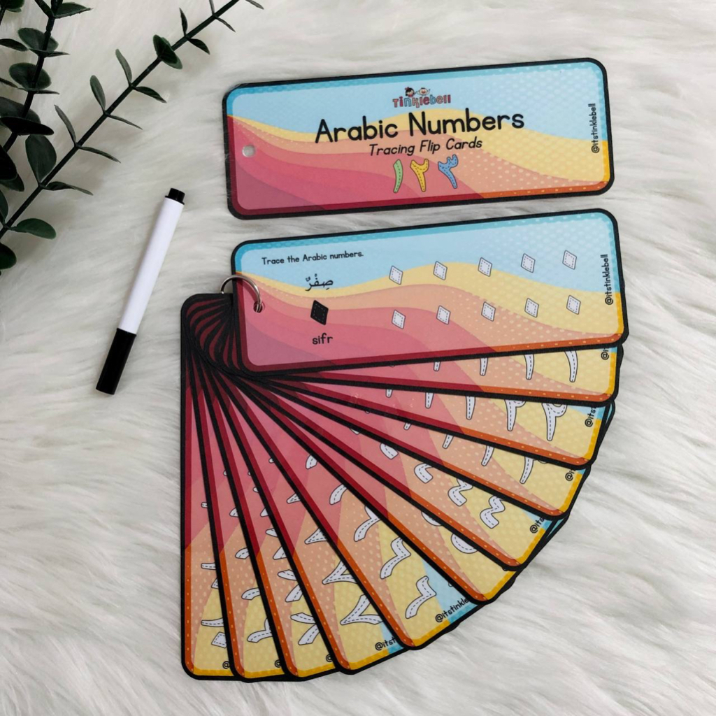 Arabic Numbers Tracing Flip Cards | Shopee Malaysia