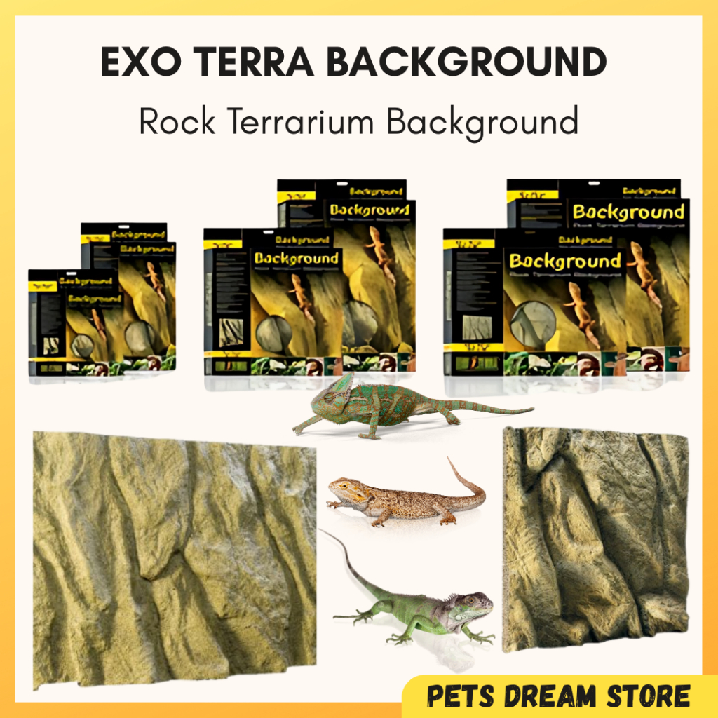 EXO TERRA ROCK TERRARIUM BACKGROUND NATURAL ROCK MOUNTAIN FOAM REPTILE ...