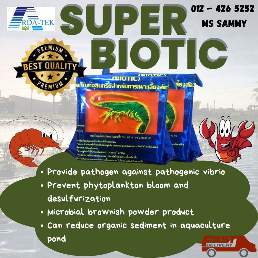 SUPER BIOTIC X 1 KG / SHRIMP / PROBIOTIC FOR SHRIMP / HEALTCARE FOR ...
