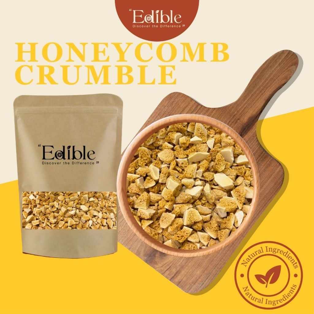 Edible Honeycomb Toffee Crumble | 蜂窝碎糖 | Caramel like flavor | Dalgona ...