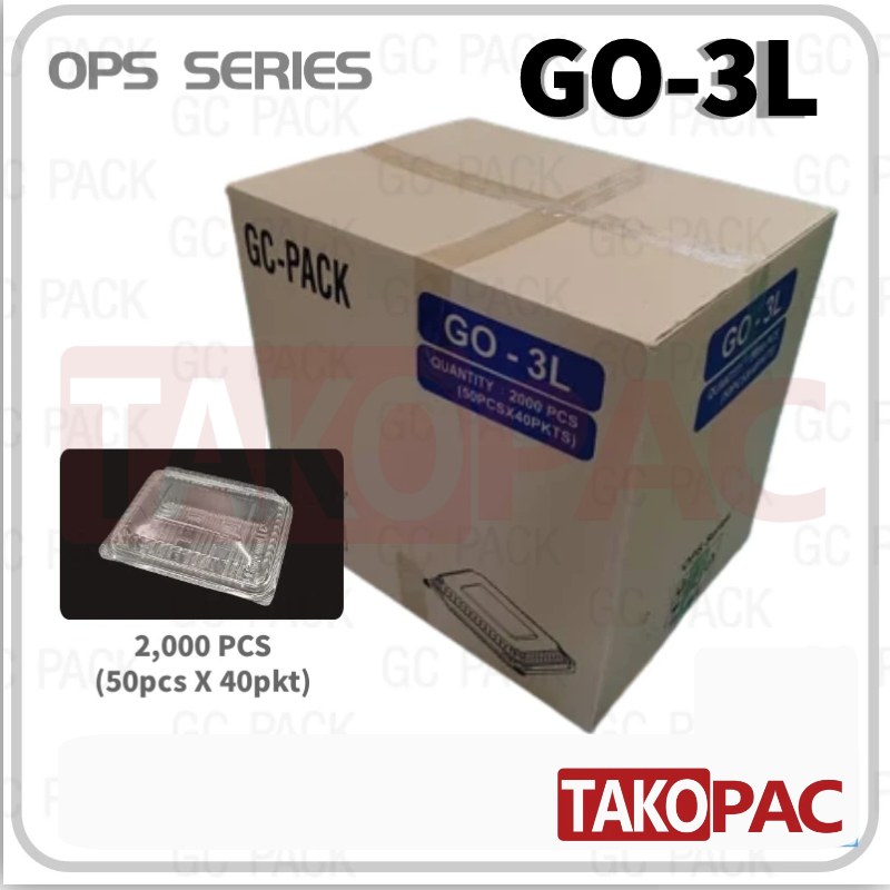 GO 3L Kuih RAYA Container- GC-PACK OPS Tray [BULK 2,000cs±] BENXON OPS ...