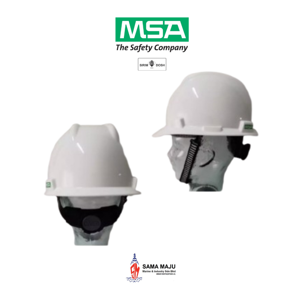MSA Safety Helmet White With Chinstrap and Ratchet (SIRIM DOSH ...