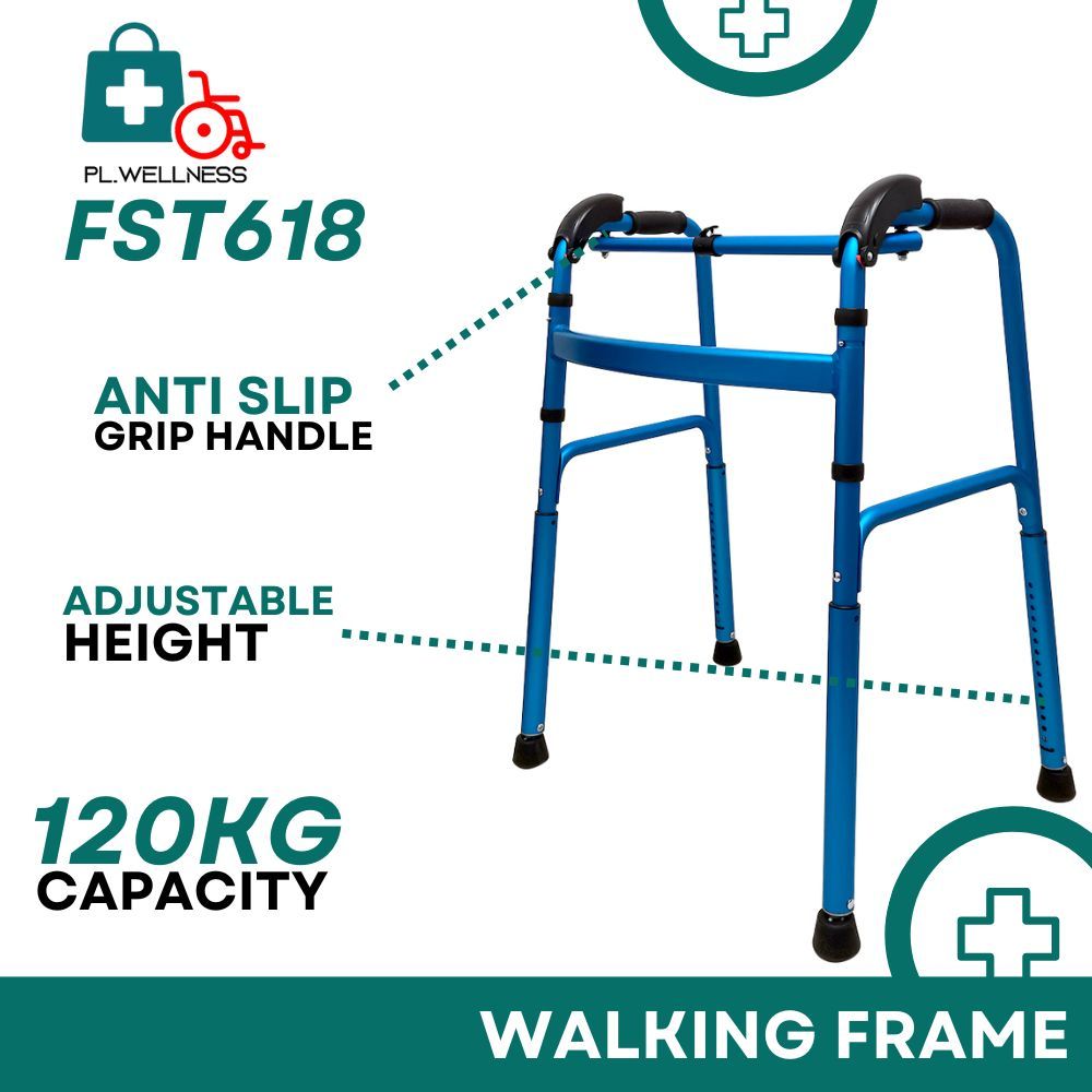 Aluminium Folding Lightweight Walking Frame, Climbing Stairs Standard ...