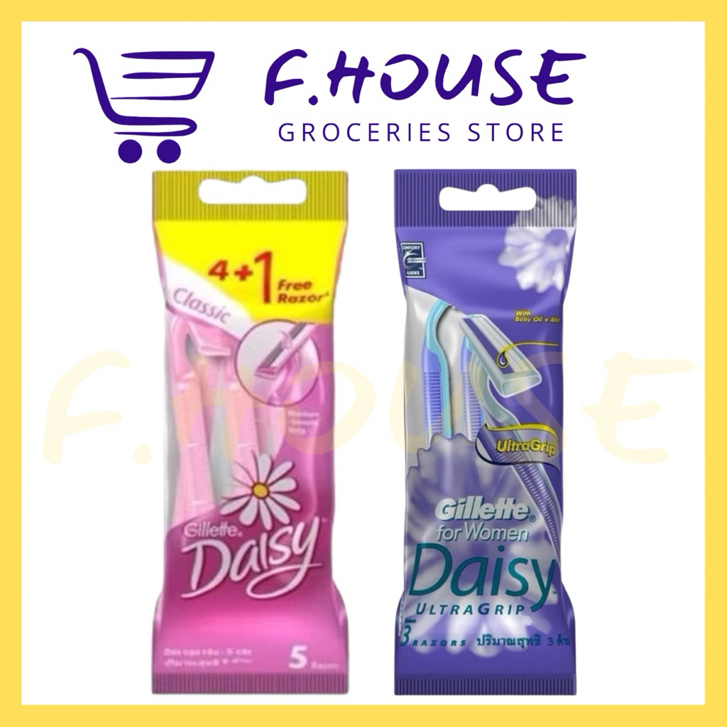 Gillette Daisy Ultragrip Disposable Razor/Classic Daisy for Women (3’s ...