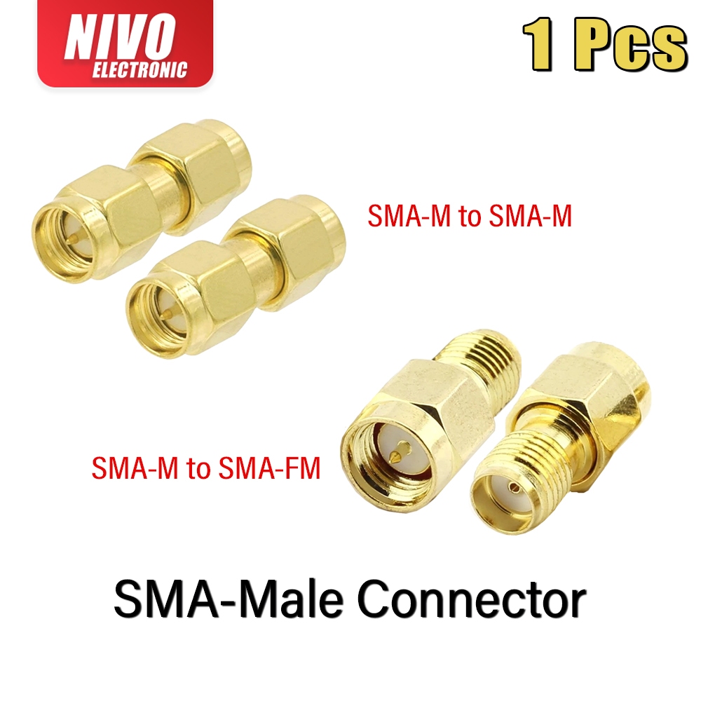 SMA Male to SMA Female / Male Connectors, RF Coaxial Adapter Coupler ...