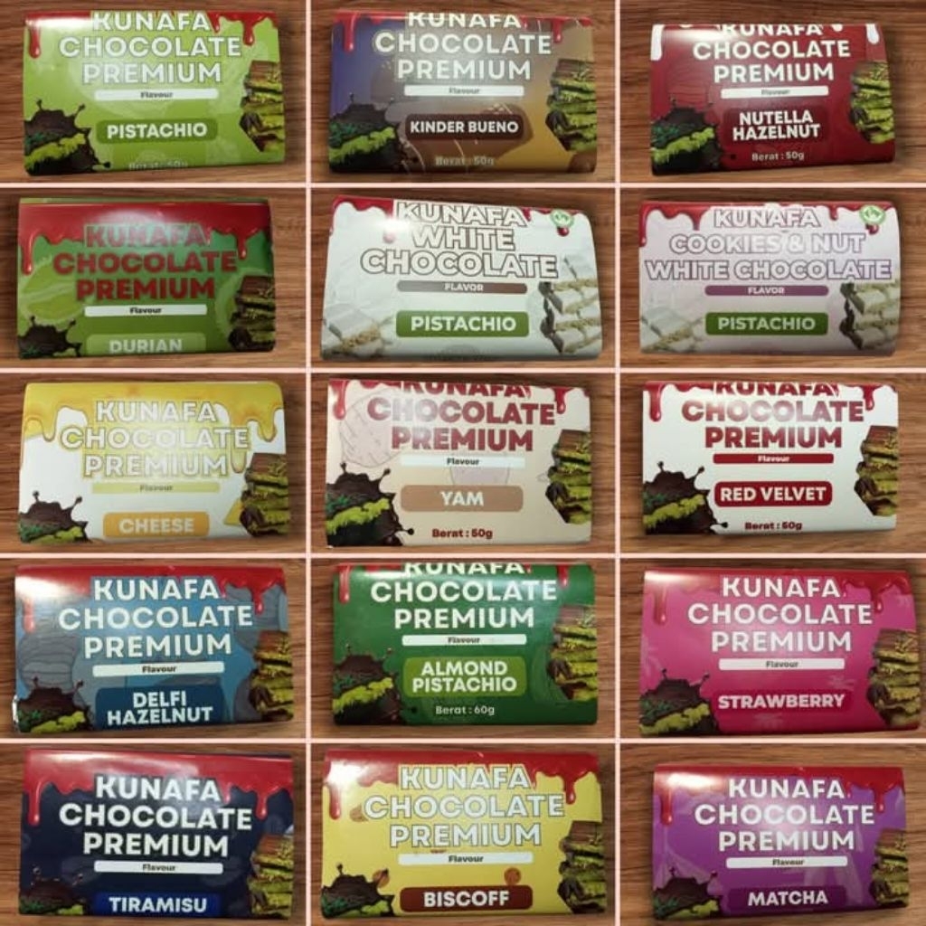 HALAL Chocholate Kunafa PREMIUM (berlys) / chocolate Dubai Viral HARGA ...