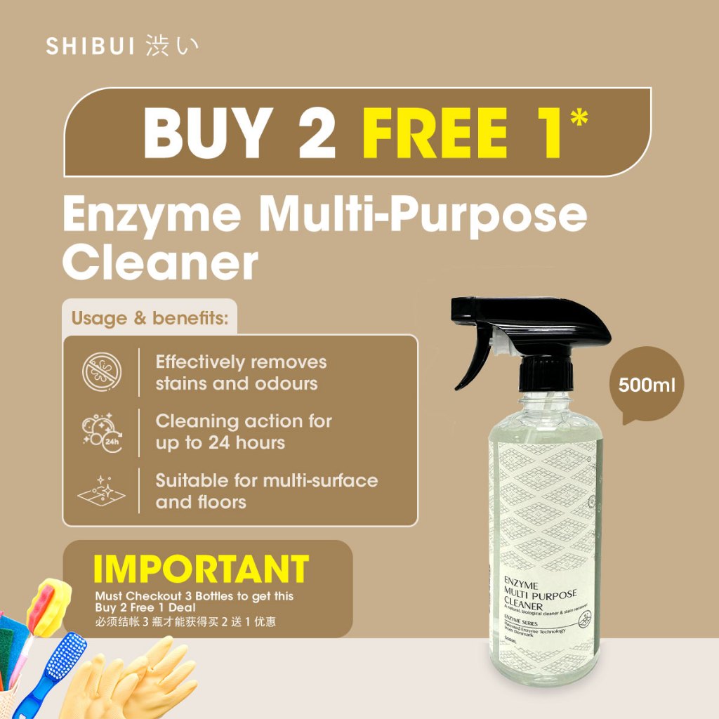 SHIBUI Enzyme Multi Purpose Cleaner, Pet & Baby Safe, Remove Bad Smell ...