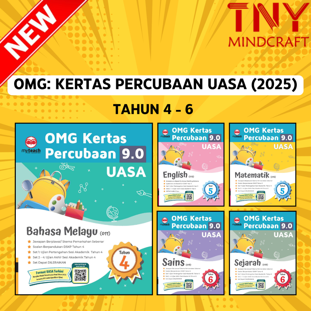 [TNY] OMG KERTAS PERCUBAAN 9.0 UASA [TAHUN 4, TAHUN 5, TAHUN 6] EDISI 2025 OMG UASA | Shopee ...