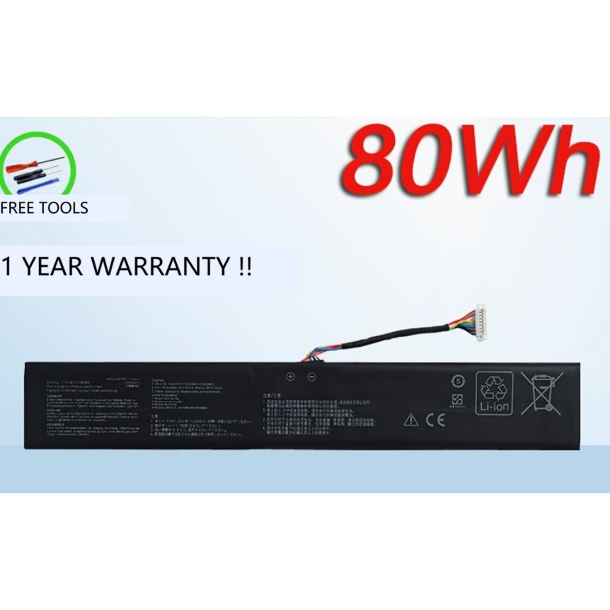 NEW 80WH BATTERY Rog Ally (1 YEAR WARRANTY) Replacement Upgrade battery ...