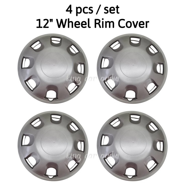 4 Biji 12 Inch ABS Wheel Cover Rim Center Hub Caps For Perodua Viva ...